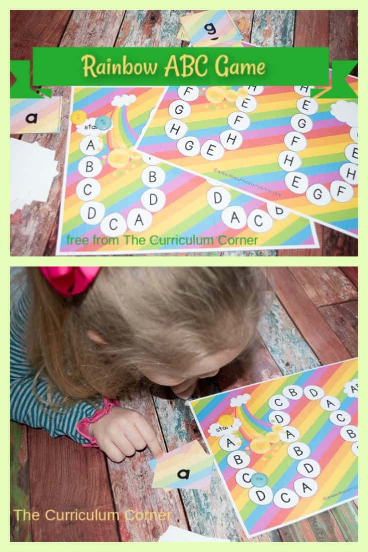 Rainbow Alphabet Game - The Kinder Corner