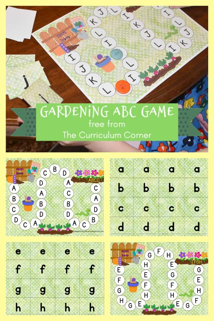Gardening ABC Game - The Kinder Corner