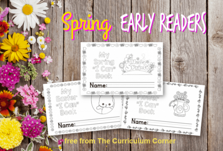 Easy Reader Booklets for Spring - The Kinder Corner