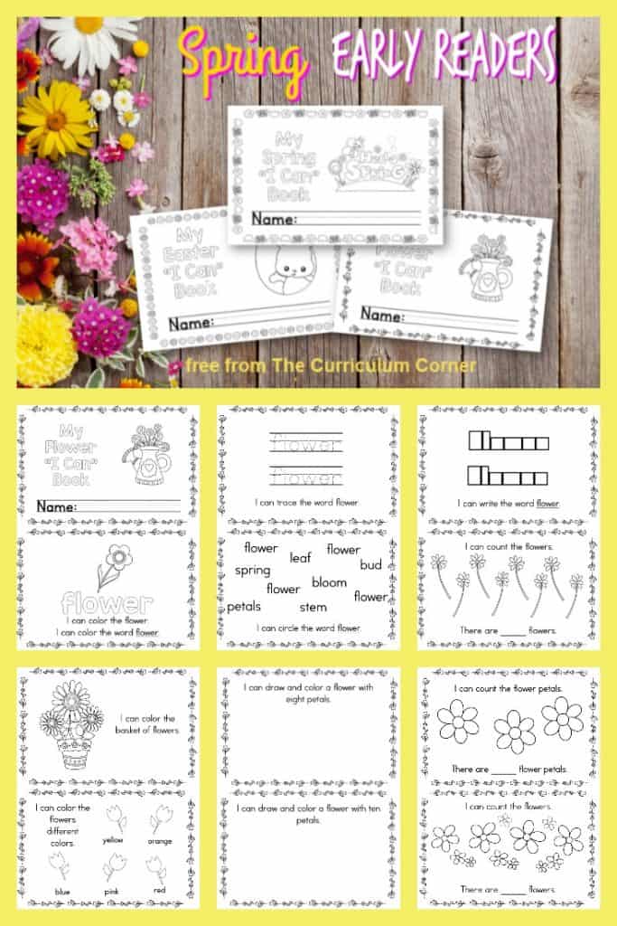 Easy Reader Booklets for Spring - The Kinder Corner