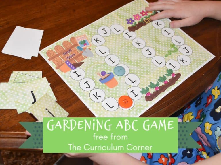 Gardening ABC Game - The Kinder Corner