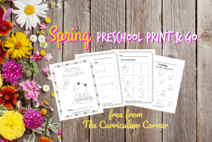 Spring Preschool Print & Go Pages - The Kinder Corner
