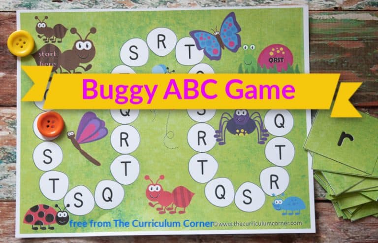 Bugs Alphabet Game - The Kinder Corner