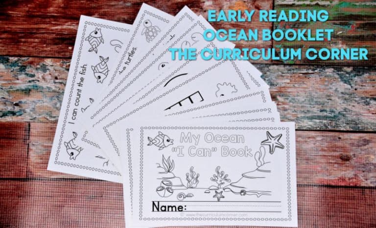 Ocean Reading Booklet - The Kinder Corner