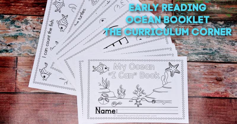 Ocean Reading Booklet - The Kinder Corner