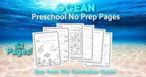 Ocean Preschool Print & Go - The Kinder Corner
