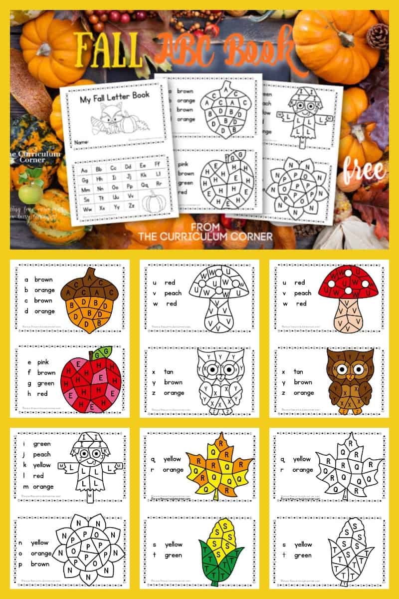 Fall ABC Book (letters) - The Kinder Corner
