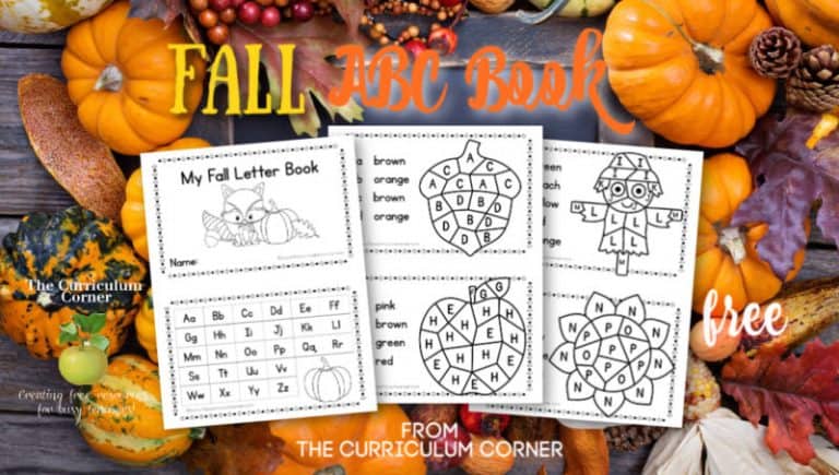 Fall ABC Book (letters) - The Kinder Corner