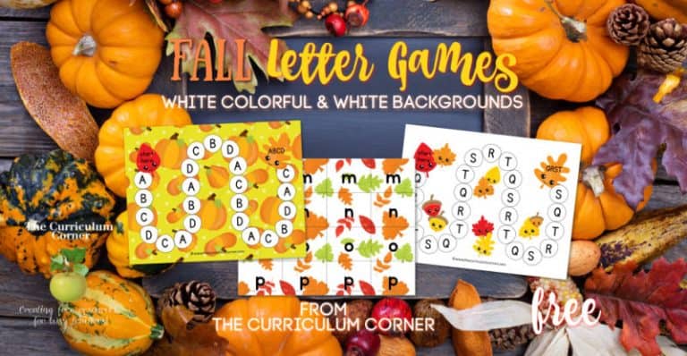 Fall ABC Game - The Kinder Corner
