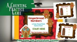 Gingerbread Counting PowerPoint Game - The Kinder Corner
