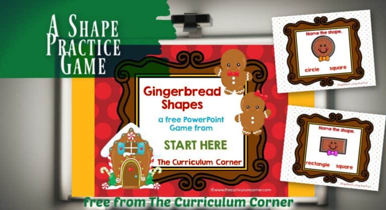 Gingerbread Shapes PowerPoint Game - The Kinder Corner
