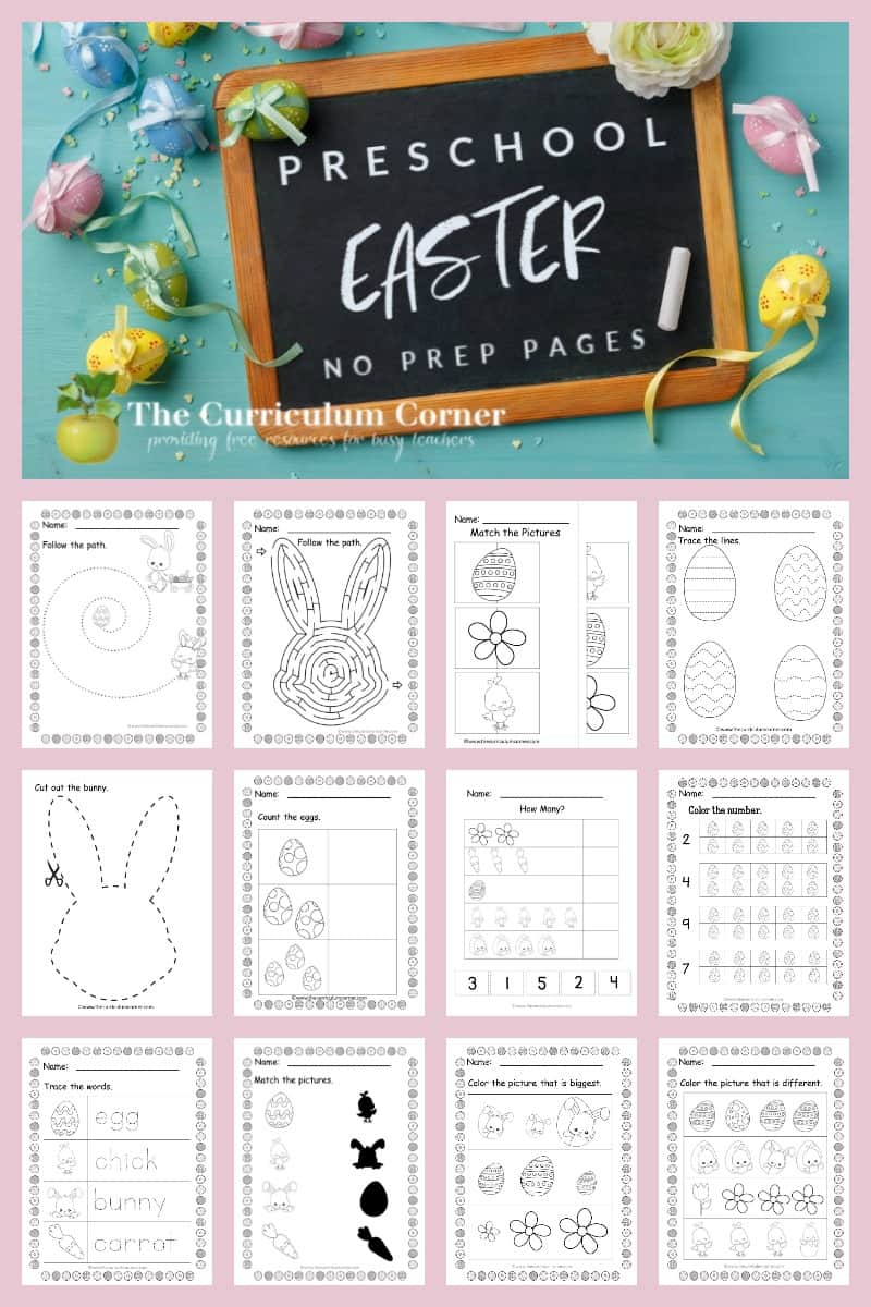 Easter Preschool Print & Go - The Kinder Corner