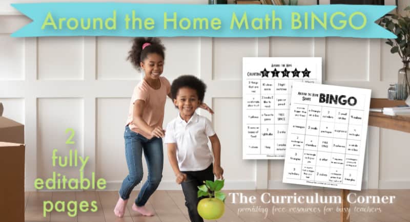 BINGO Math for the Home - The Kinder Corner