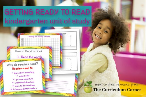 Getting Ready to Read - The Kinder Corner