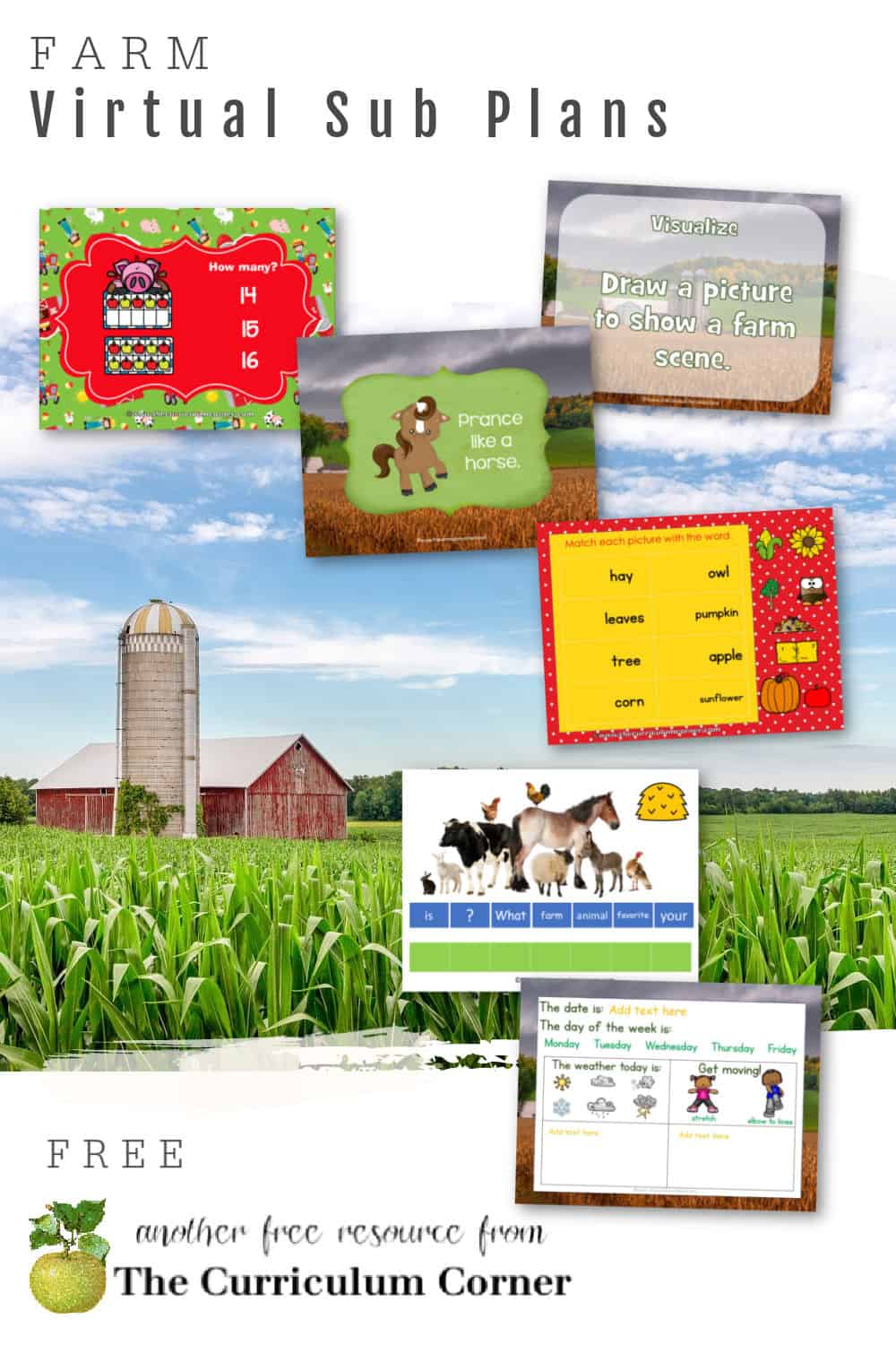 Farm: Virtual Sub Plans - The Kinder Corner