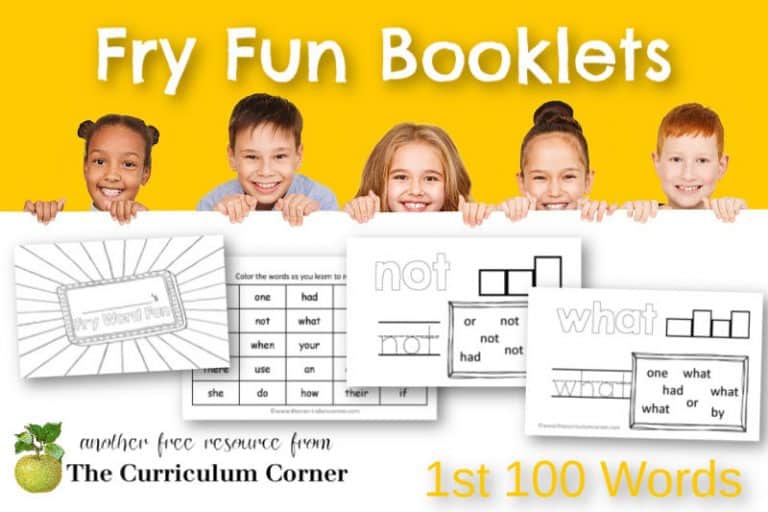 Fry Word Fun Booklets - The Kinder Corner
