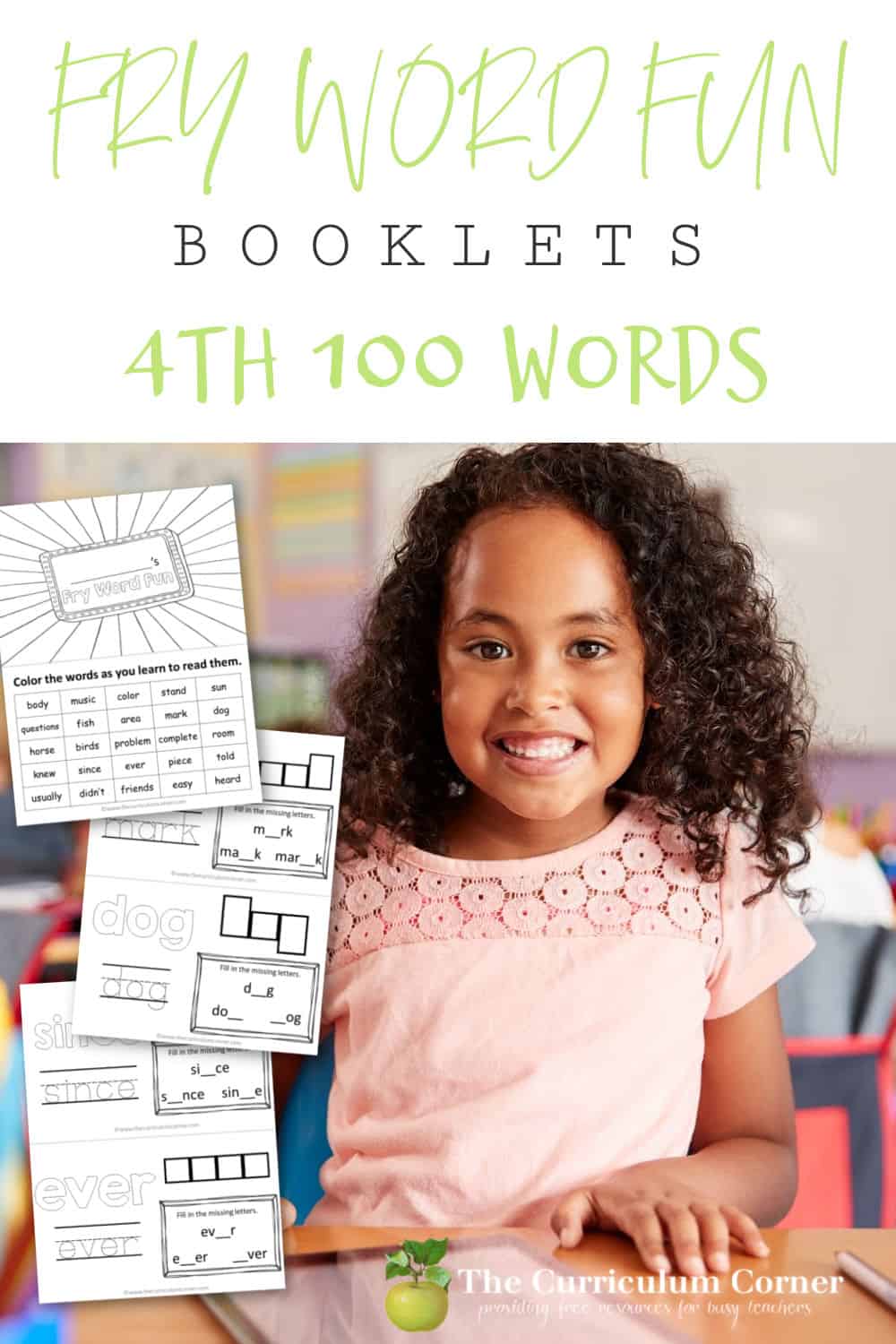Fry Word Fun Booklets (4th Hundred) - The Kinder Corner
