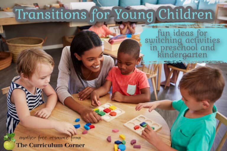 Transitions for Young Children - The Kinder Corner