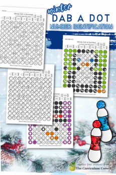 Winter Dab a Dot Number ID - The Kinder Corner